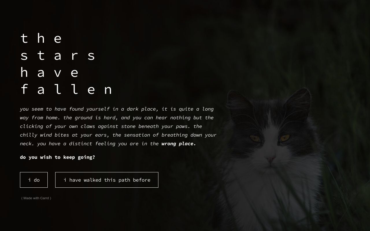 the stars have fallen